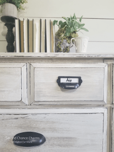 Dresser turned Faux Library Card Catalog Unit – Second Chance Charms