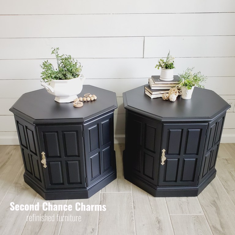 Octagon End Tables – Second Chance Charms